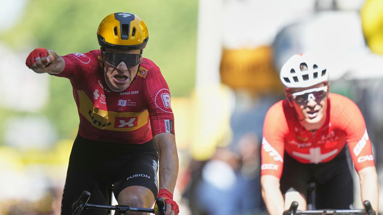 Abrahamsen gewinnt 11. Tour-Etappe - Pogacar im Glück