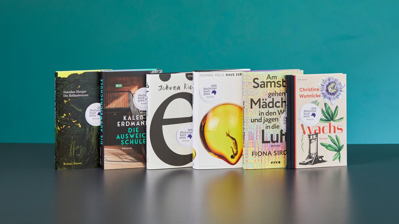 Deutscher Buchpreis 2025: Diese Romane stehen auf der Shortlist