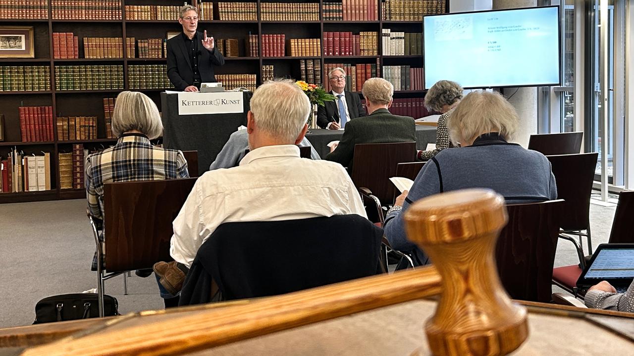 Goethe-Briefe: Private Sammlung in Hamburg unterm Hammer