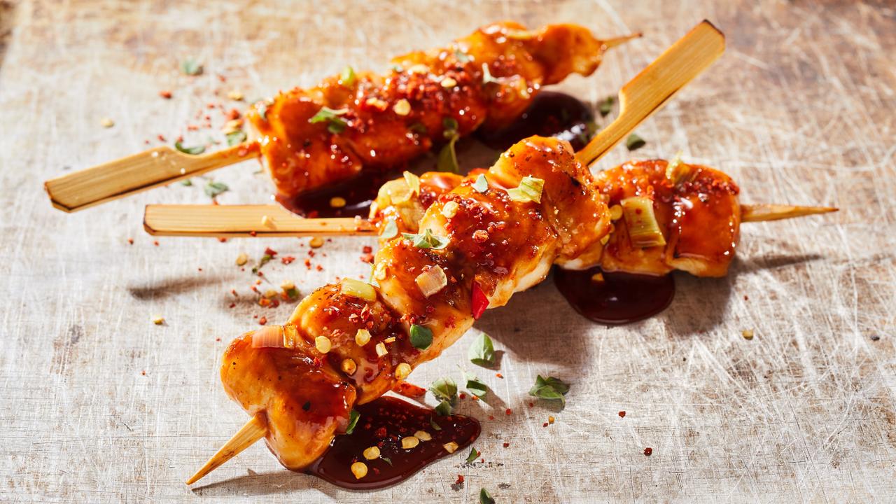 Hähnchen-Speck-Spieße im Kansas-Style