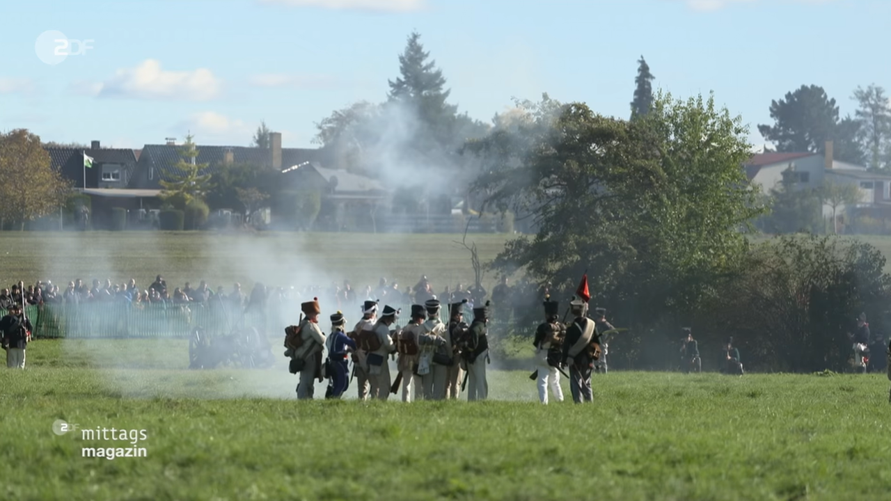 Leipzig: Völkerschlacht-Reenactment