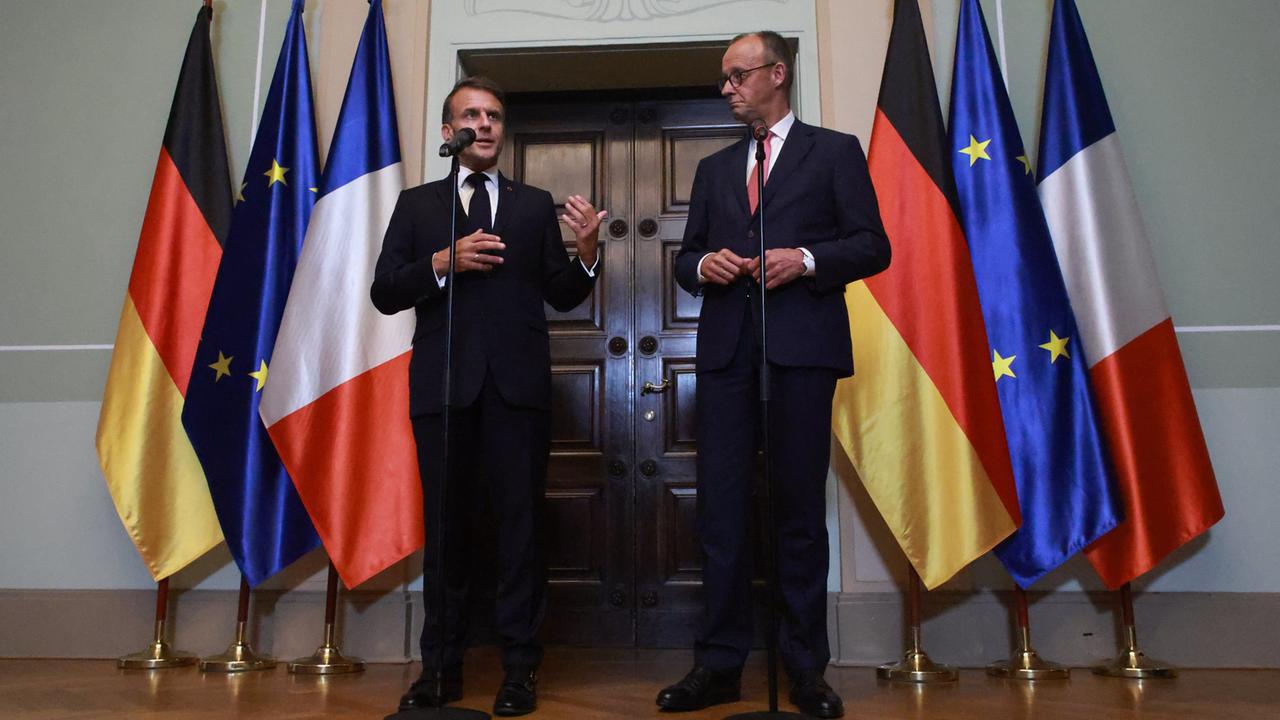Treffen in Berlin: Merz und Macron betonen Freundschaft