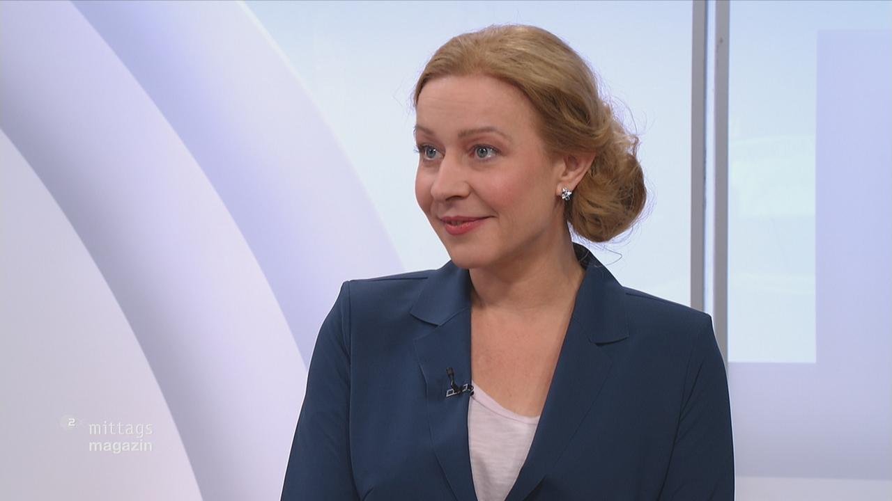 Natalie O'Hara im ZDF-Mittagsmagazin